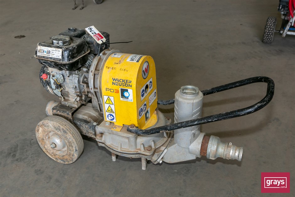 2018, Wacker Neuson, PD13A, Portable Diaphragm Pump Auction (0060 ...