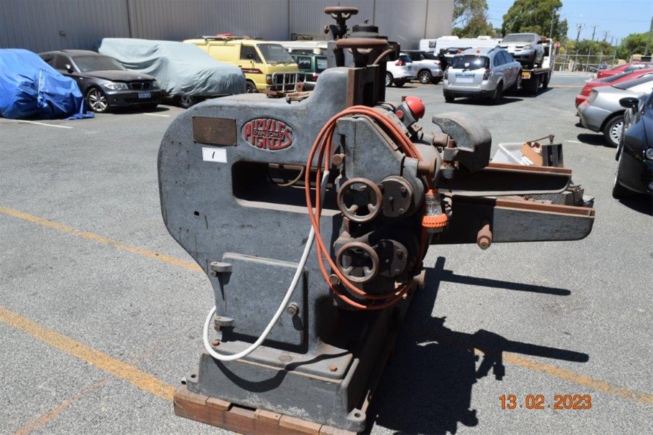 Vintage "Pickles, Ransome" 3 Phase Woodworking Tenoning Machine Auction ...