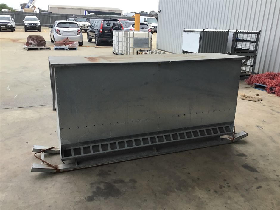 Galvanised Stock Feed Bin Auction (0004-8017009) | Grays Australia