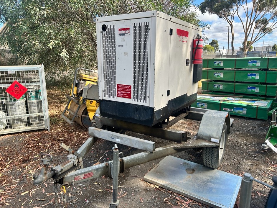 TecnoGen PK23T/4SX Trailer Mounted Generator Auction (0015-3024835 ...