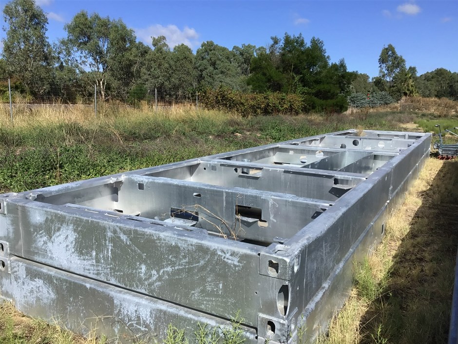1 x Steel Fabricated 40 Foot Skid Base Auction (0051-3024349) | Grays ...