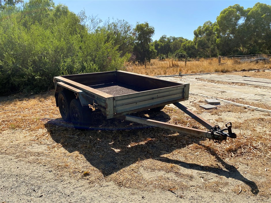 1996 Custom Made Tandem Box Trailer Auction (0005-9039529) | Grays ...