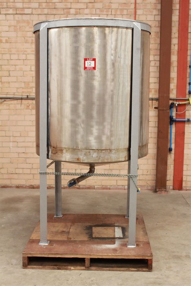 Stainless Steel Tank, 1200L Approx. Capacity Auction (0012-5051737 ...