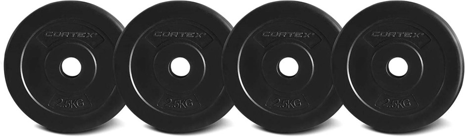 CORTEX 2.5kg EnduraShell Weight Plate 4pk, Black, CSST-WPSEC025-4. NB ...