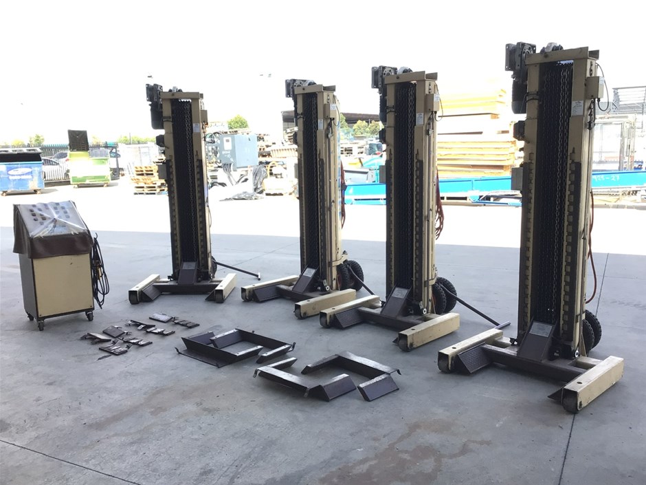 4 x Endurequip Portable Truck Hoist & Control Cabinet Auction (0001 ...