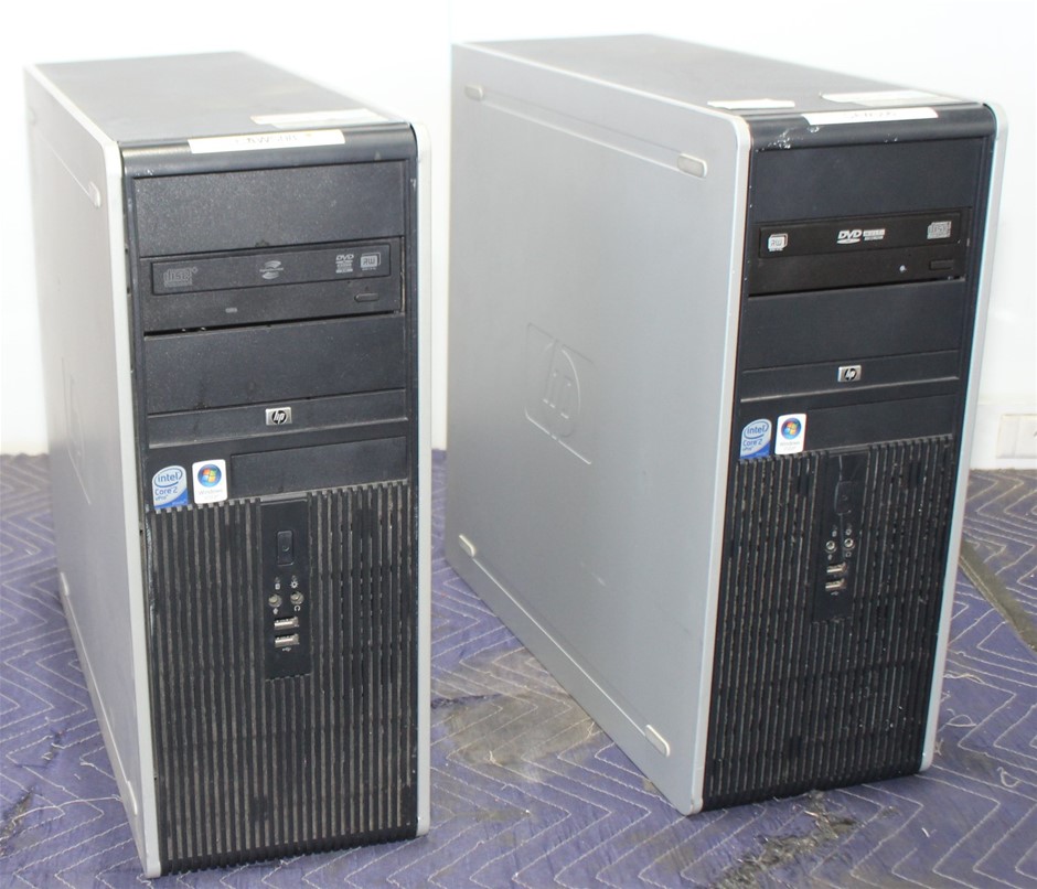 QTY 2 x HP Compaq dc7800p Convertible Mini Tower Desktop PC Auction ...