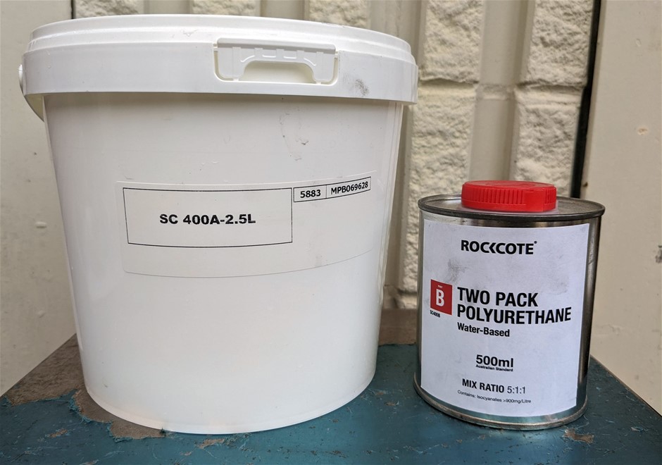 2 Pack ROCKCOTE Polyurethane Finish 3L - DELIVERY AVAILABLE Auction ...