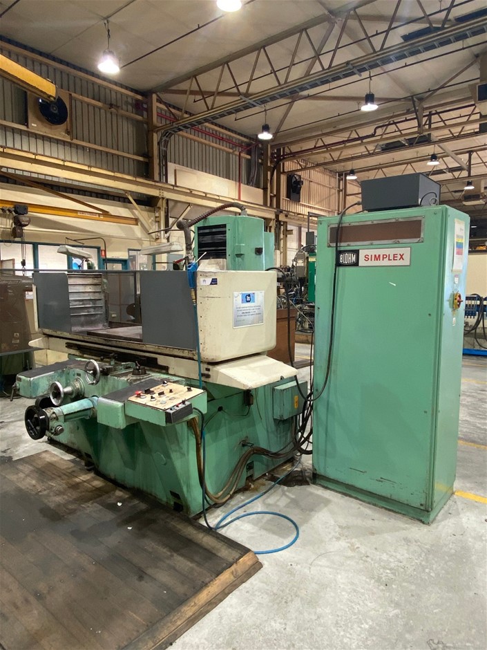 Blohn Simplex 75 Surface Grinding Machine Auction (0014-3025021 ...