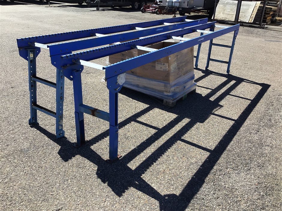 2x Conveyor Frames and Rollers Auction (0008-7045008) | Grays Australia