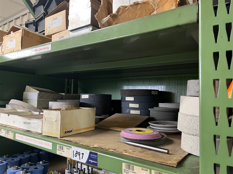 Qty Assorted Grinding Wheels to Shelf Auction (1897-3025026) | Grays ...