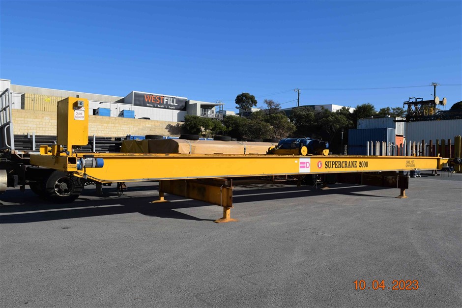 Super crane 2000 SWL 10 Tonne Two Beam Overhead Travelling Gantry Crane ...