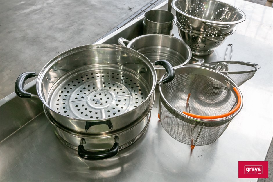 Assorted Stainless Steel Sieves & Colander's Auction (0046-5052925 ...