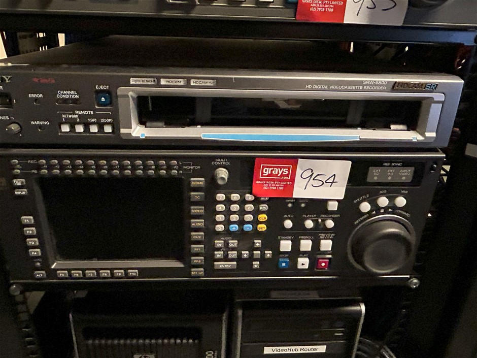 SONY SRW-5800 Digital Video Cassette Recorder Auction (0954-5052572 ...