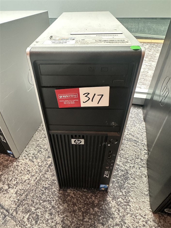 HP Z400 Workstation Tower Auction (0317-5052701) | Grays Australia