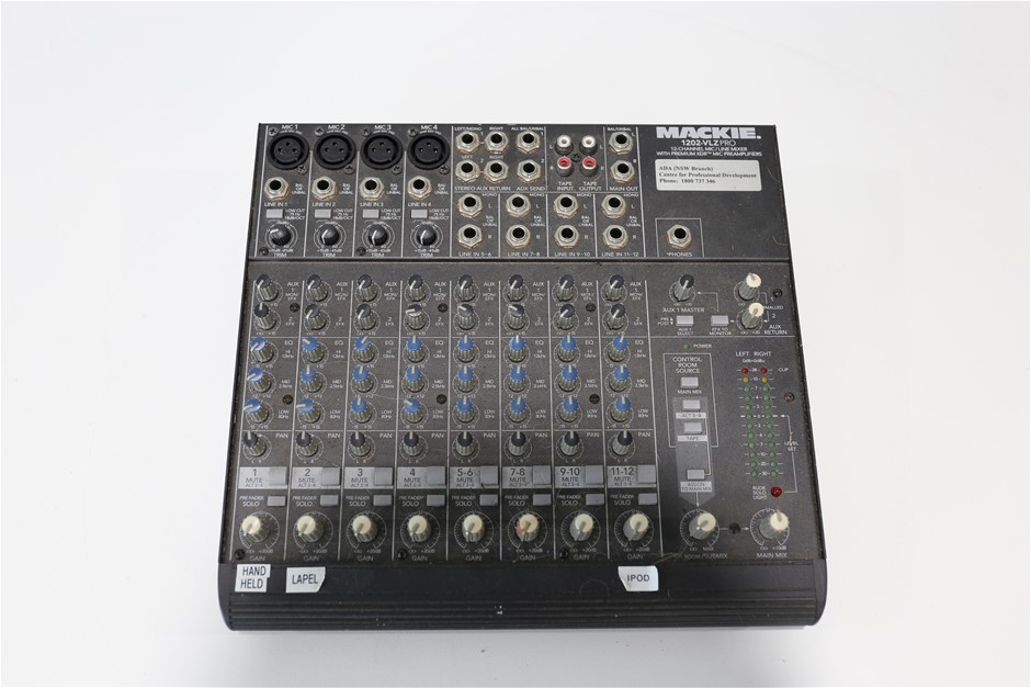Mackie 1202-VLZ Pro Audio mixer - 12 channel Auction (0006-2187795 ...