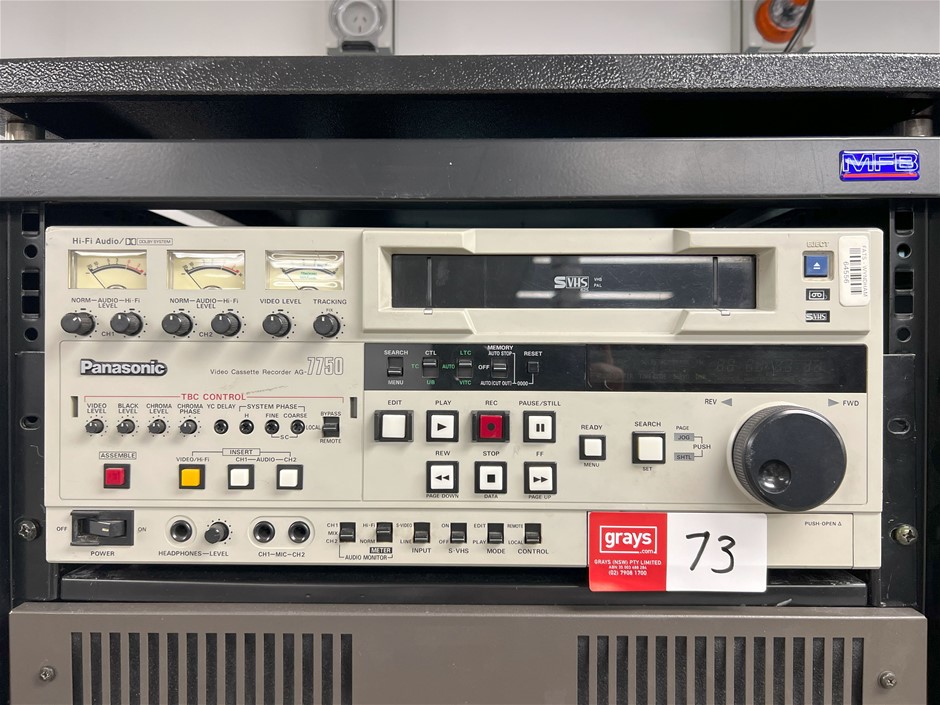PANASONIC AG-7750 Video Cassette Recorder Auction (0073-5052744 ...