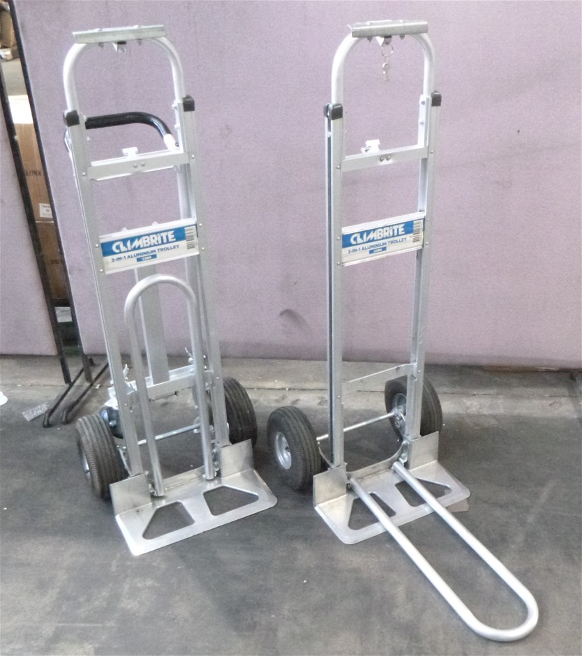Qty 2 x Climbrite C3IN1 3 in 1 Aluminium Trolley Auction (0056-5052844) | Grays Australia