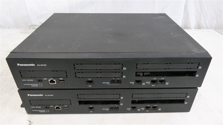 2x Panasonic KX-NS700 (KX-NS700AL) Hybrid IP-PBX Auction (0010-5053102 ...