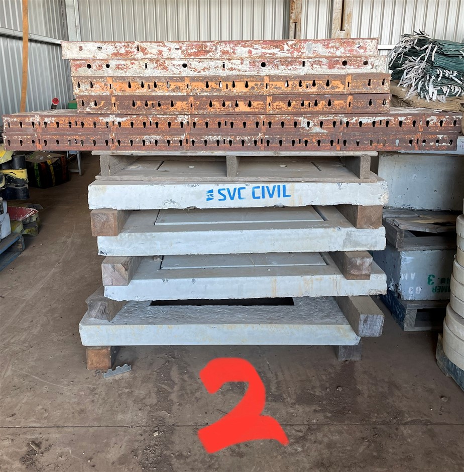 Assorted Rectangle Concrete Pit Frames/Covers Auction (0002-3025656 ...