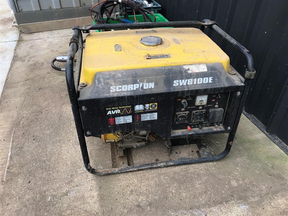 1x Scorpion Petrol Generator Auction (0012-3025501) | Grays Australia
