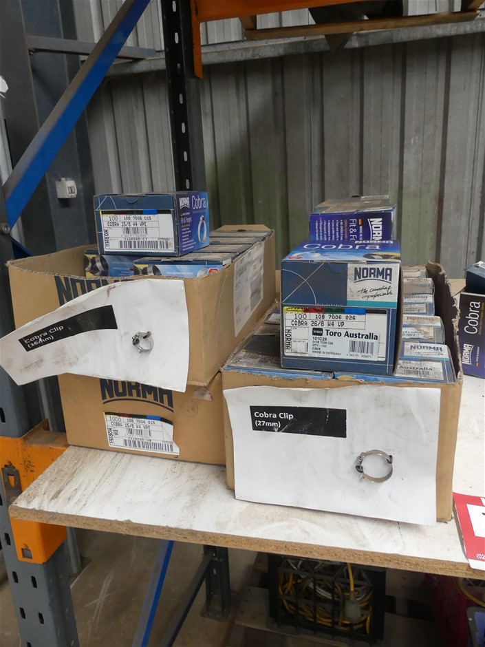Qty Approx 30 x Boxes x Norma Cobra Stainless Steel Irrigation Clamps ...