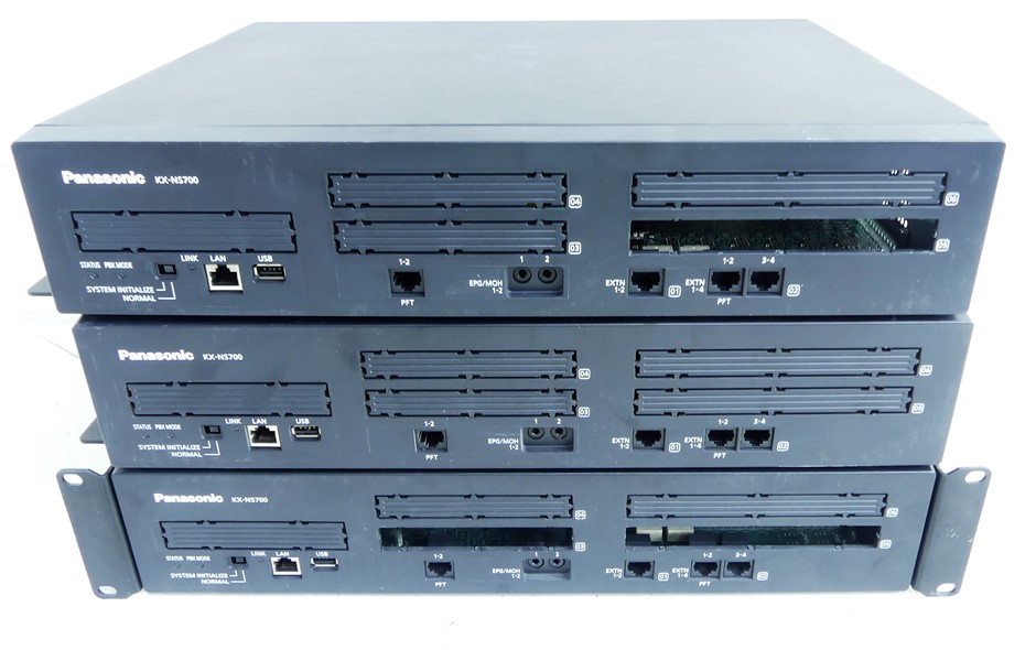 3 x Panasonic KX-NS700 (KX-NS700AL) Hybrid IP-PBX Auction (0033-5053032) | Grays Australia