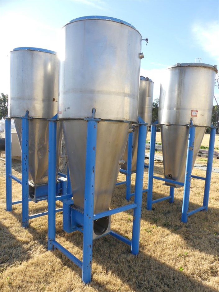 Dry Material Feeder Stainless Steel Hopper Auction (0111-5052882 ...