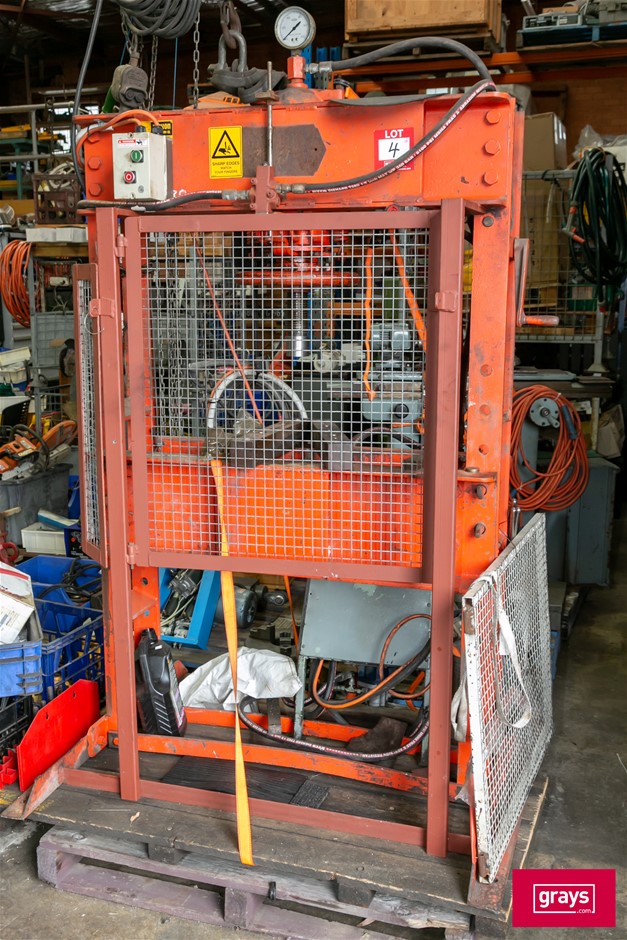 Servex 60T 60Tonne Hydraulic Work Shop Press Auction (0004-5052820 ...