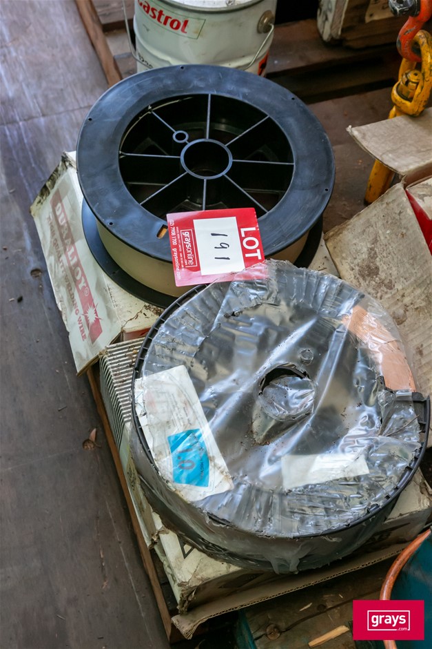 4x Assorted Steel Mig Wire Roll Auction (0191-5052820) | Grays Australia