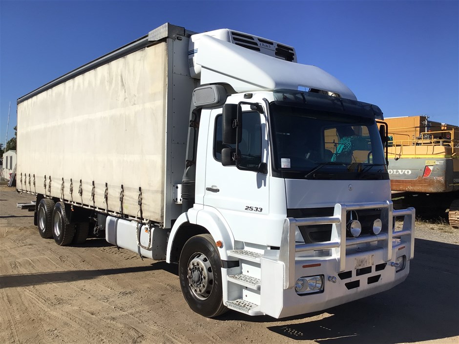 2007 Mercedes Benz Axor 6 x 2 Curtainsider Rigid Truck Auction (0131 ...