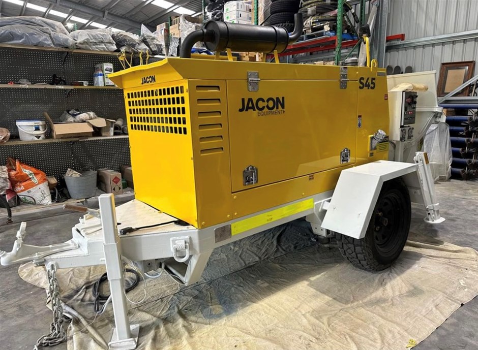 Jacon Equipment S45 Trailer Mounted Concrete Pump Auction (0080-7044966 ...