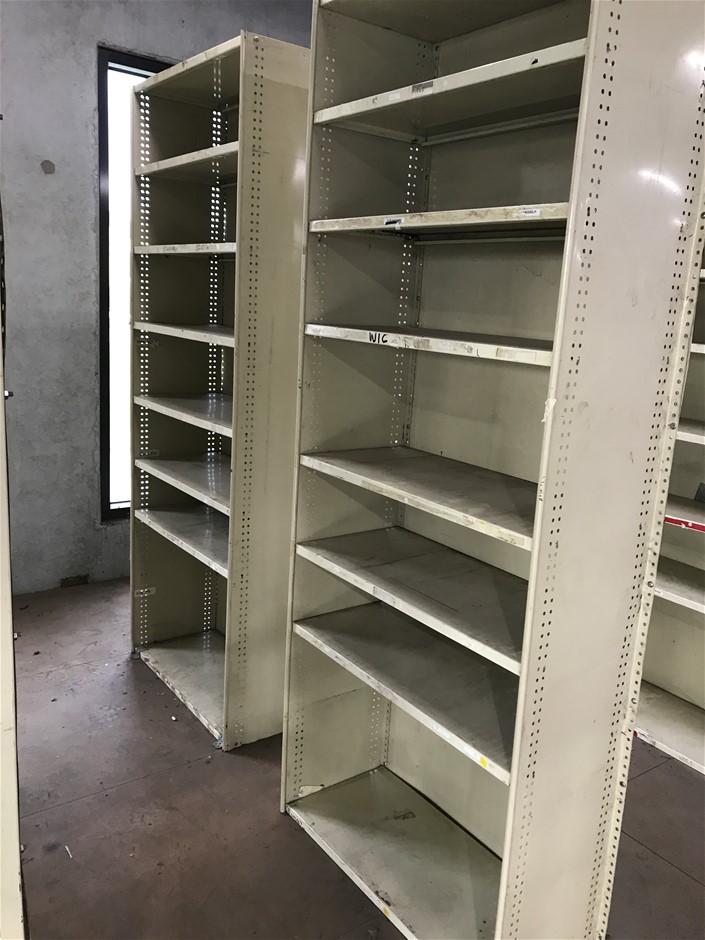 2x Steel Shelf Units Auction (0084-3025730) | Grays Australia