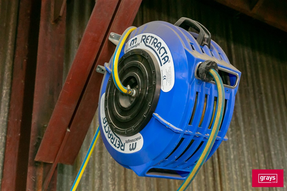 MacNaught Retracta Air Line on Retractable Hose Reel Auction (0661 ...