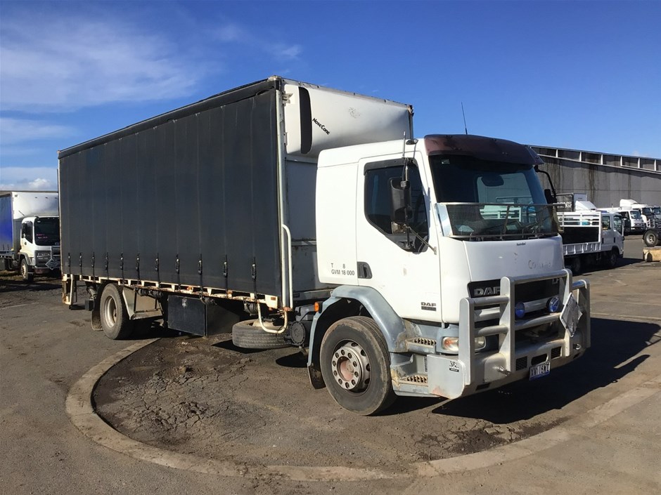 “WOVR” 2003 DAF LF 4 x 2 Curtainsider Rigid Truck (WOVR) Auction (0001 ...
