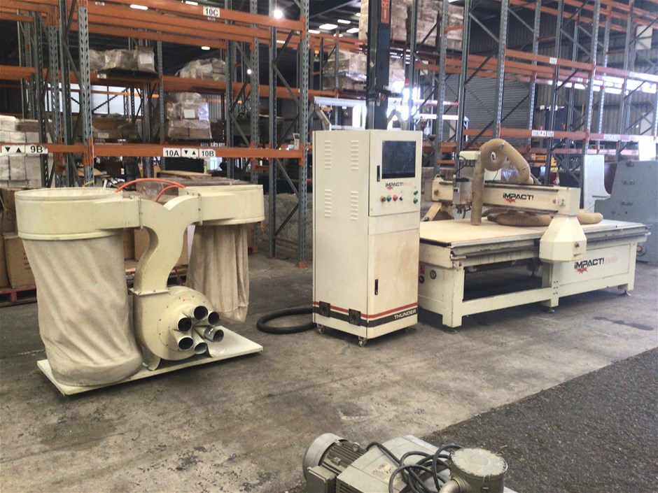 2013 Impact Thunder M CNC Router with Dust Extractor Auction (0001 ...