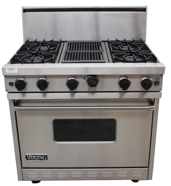 VIKING GAS 5 BURNER STOVE WITH CONVECTION OVEN Auction (0028-5052932 ...