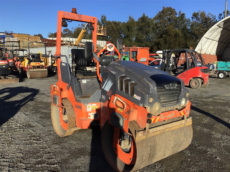 Hamm HD12 Smooth Drum Roller Auction (0010-5053210) | Grays Australia