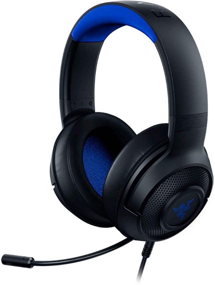 RAZER Kraken X Gaming Headset, Console Edition, Black/Blue. NB: Used ...