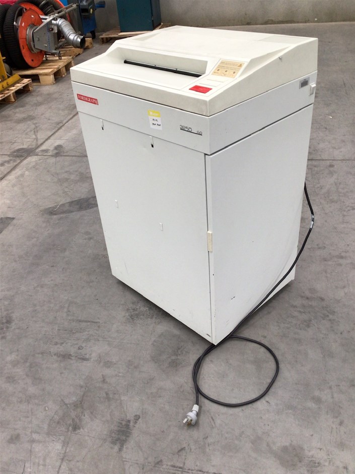 Fordigraph 3250 Auto Paper Shredder Auction (0011-3027142) | Grays ...