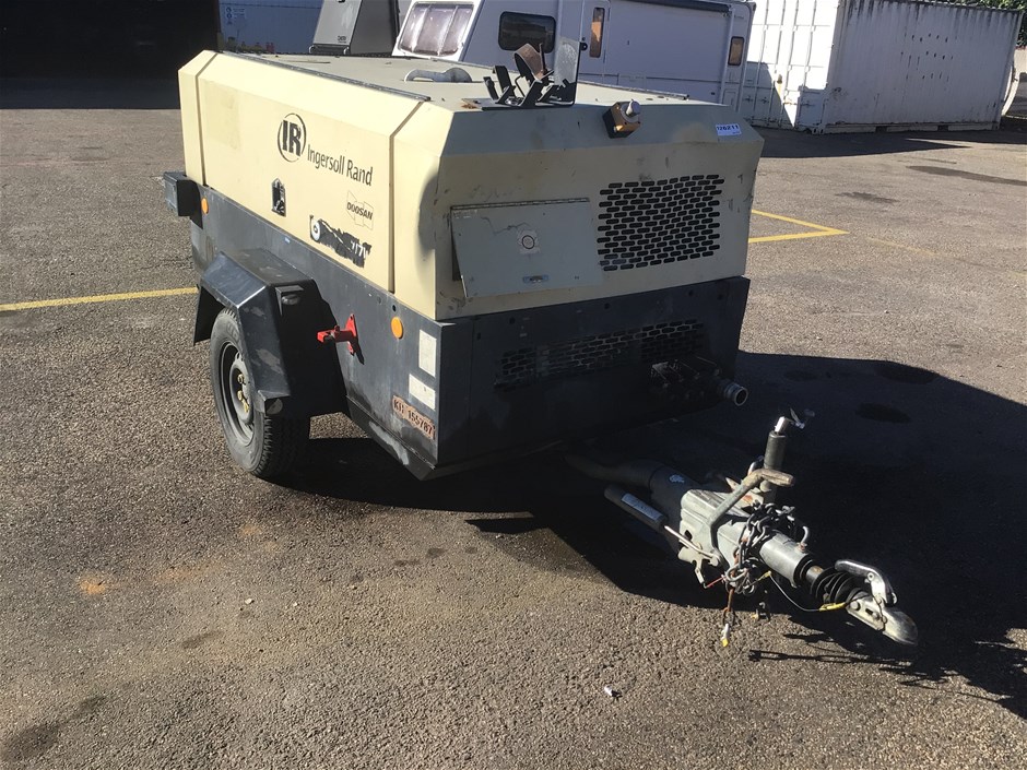 Ingersoll Rand 7/71 Trailer Mounted Compressor Auction (0017-7045729 ...