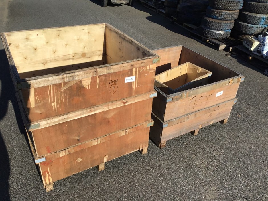 Three Wooden Crates Auction (0101-9044069) | Grays Australia