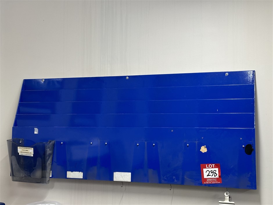 1 x Wall Mounted Filing/Storage Unit & 2 x Multi Filing Trays Auction ...