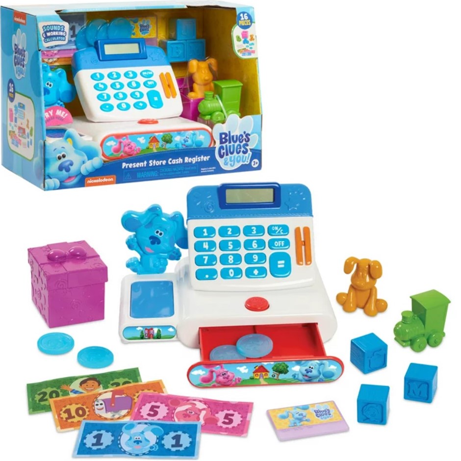2 x BLUES CLUES & YOU! Store Cash Register, 14-Piece Pretend Play Set ...
