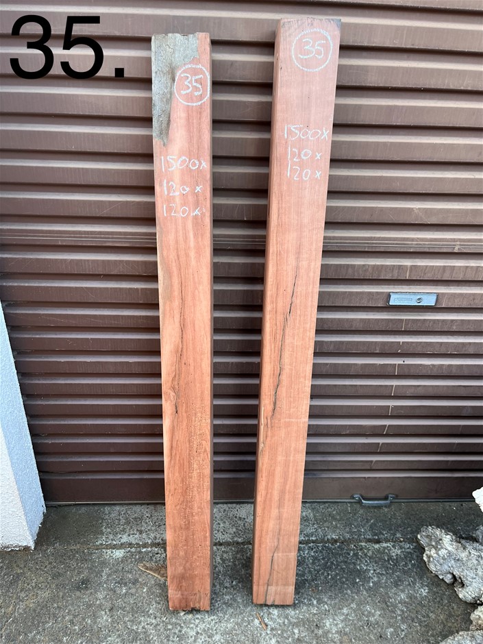 2 x Hardwood Timber posts - Ironbark Auction (0035-5053530) | Grays ...
