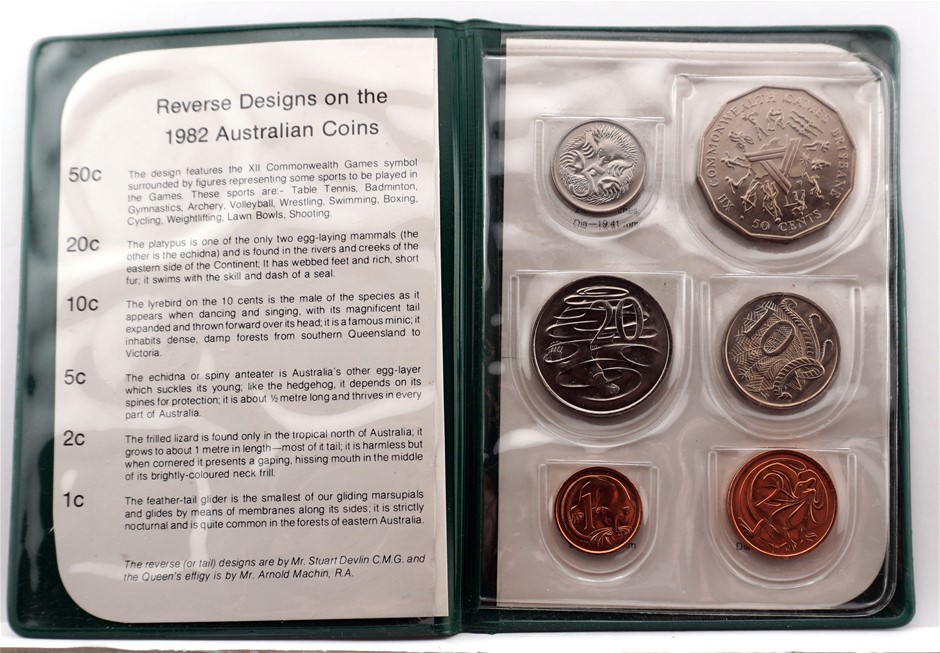 Royal Australian Mint 1982 Coin Set Auction (0065-2554142) | Grays ...