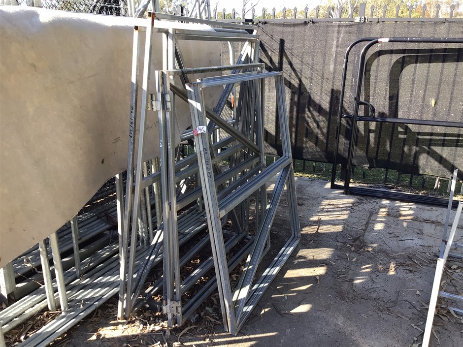 10x Various Galvanised Frames for Timber Gates Auction (0141-7046217 ...