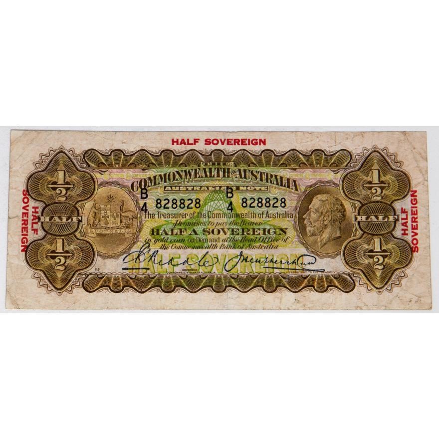 1928 Australian Half Sovereign Banknote Auction (0004-2554142) | Grays ...