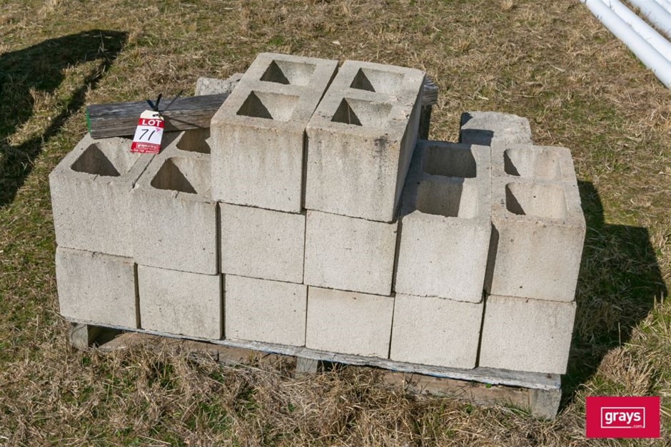 Assorted Concrete Besser Blocks Auction (0271-5053190) | Grays Australia