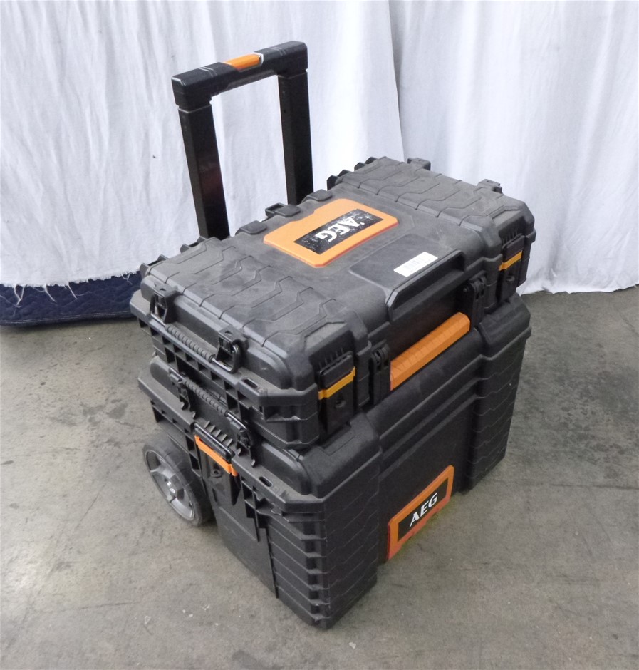 AEG PROSS Mobile Professional 2 piece Tool Storage System Auction (0003 ...