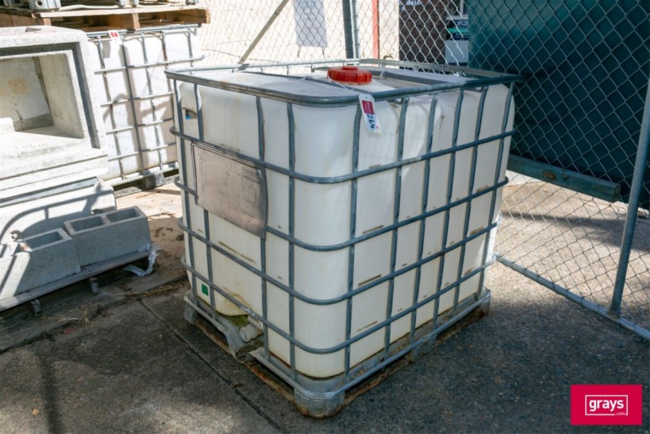 IBC 1000 Caged Litre Water Container (plastic intermediate bulk ...